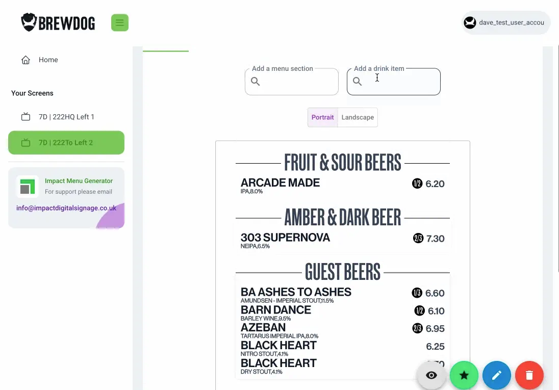 BrewDog Menu Generator and My Signage Portal API Project – Impact ...