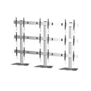 Impact Digital Signage: 3x3 LCD Video Wall Stands